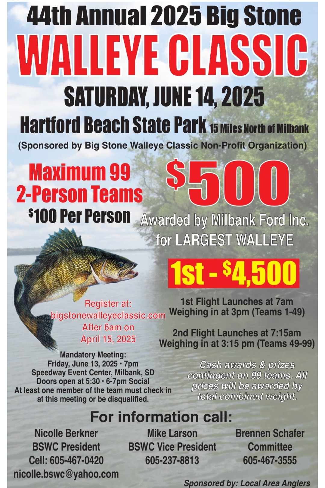 Annual Big Stone Walleye Classic - Western Minnesota Prairie Waters